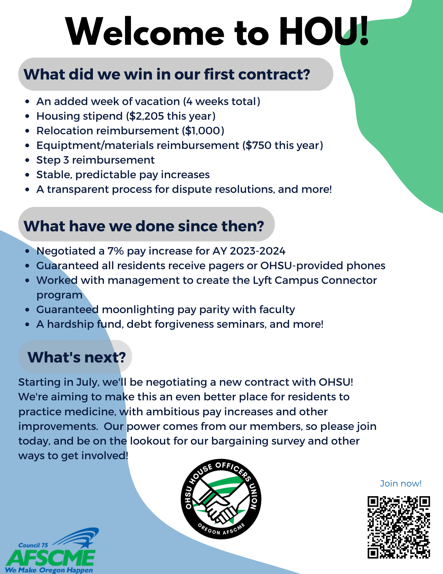 Welcome new House Officers! | Oregon AFSCME